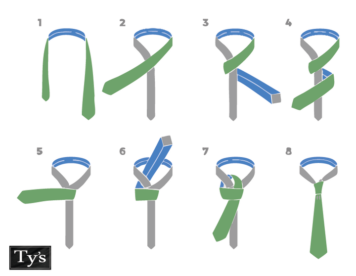 How to Tie a Tie: Step-by-Step Guide to 5 Classic Knots – Ty's Menswear