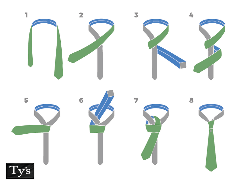 How to Tie a Tie: Step-by-Step Guide to 5 Classic Knots – Ty's Menswear